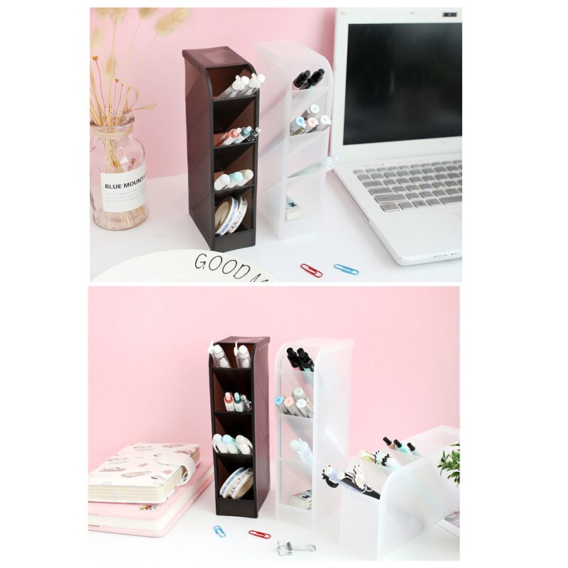 1pcs Stationery Storage Box 4 Layers Multifunction... – Vicedeal