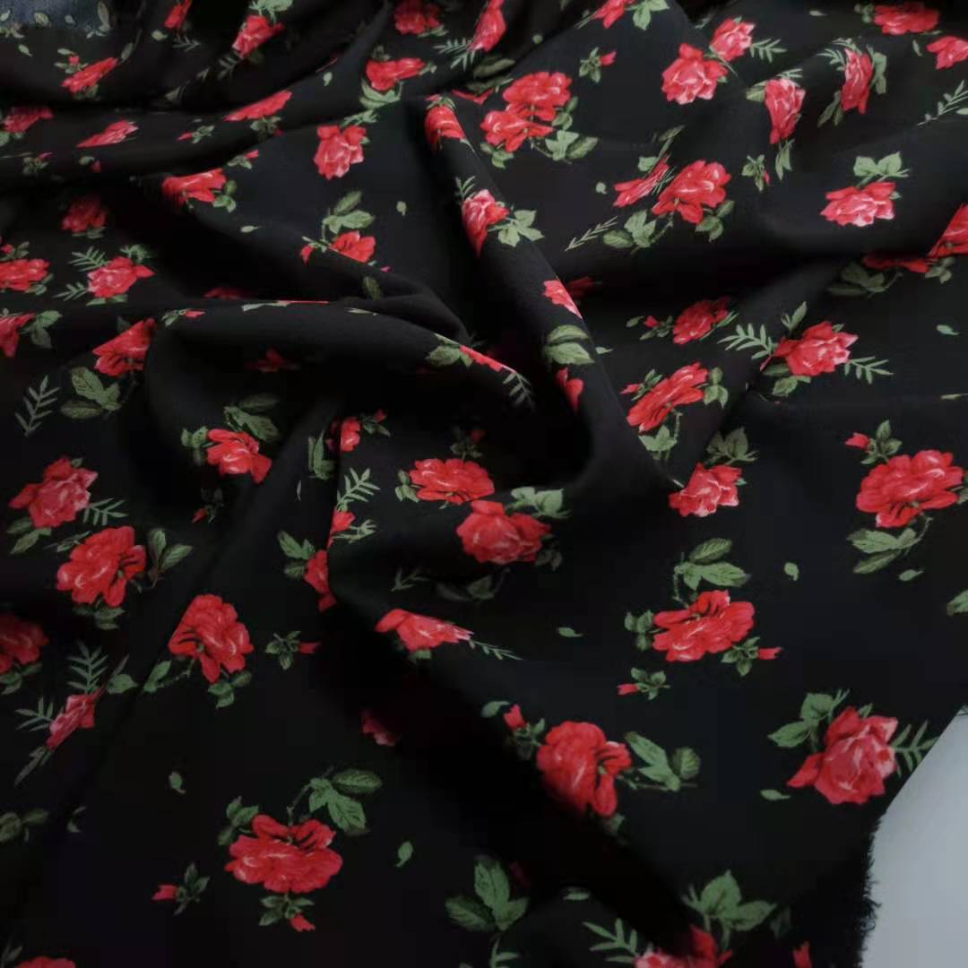 Vestido de tela Floral de gasa, falda elástica a l... – Grandado