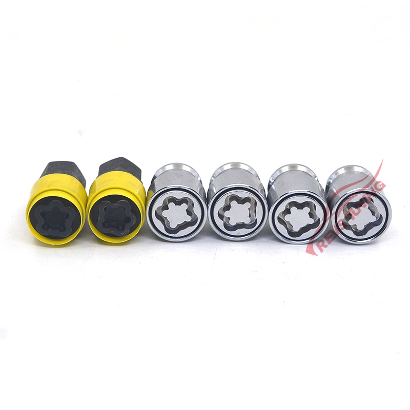M12X1.5 M12X1.25 4Nuts+2Keys Anti-Theft 36mm Secur... – Grandado