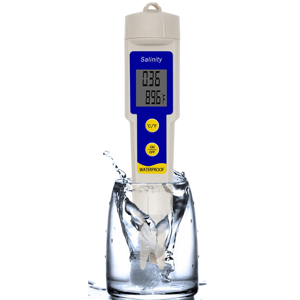 Digital Salinity Tester Salt Meter 2 in1 Temp Sali... – Vicedeal