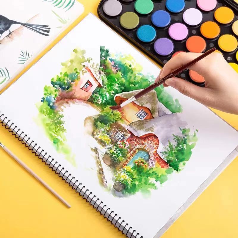 48 Colors Watercolor Paint Washable Watercolor Pai... – Grandado