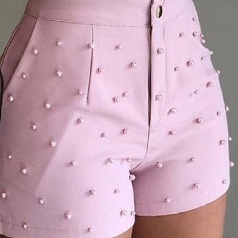 Women's Cute Soild Color Shorts High Waist Zipper ... – Vicedeal
