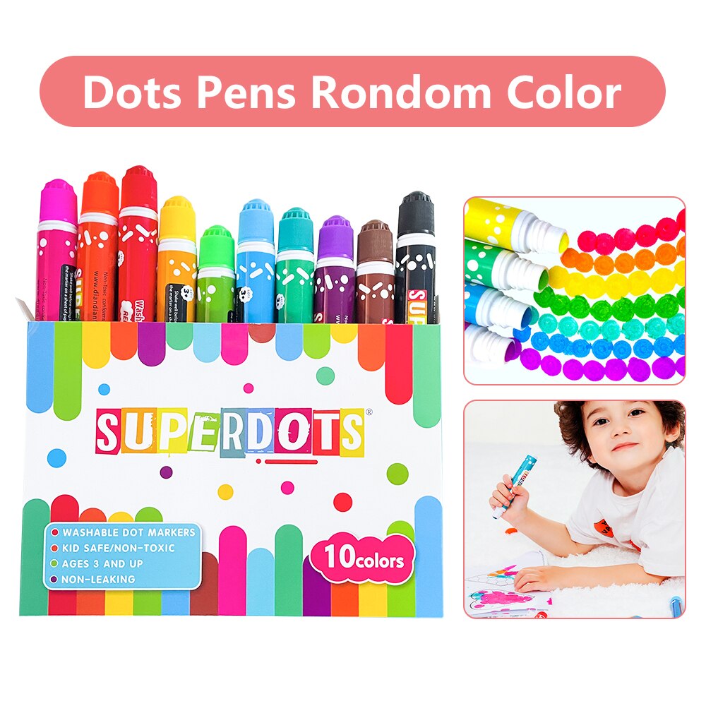 3Pcs Random Color SUPER DOTS Doodle Graffiti Pen f... – Grandado
