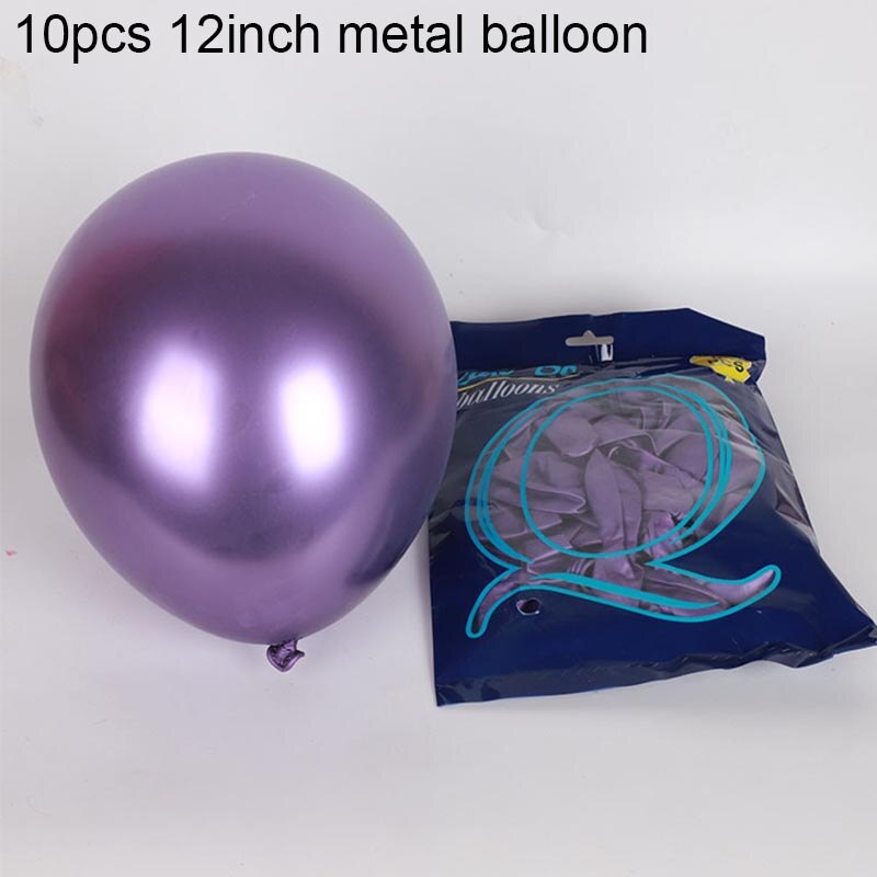 12 Inch Purple Balloons Confetti Decorations Birth... – Grandado