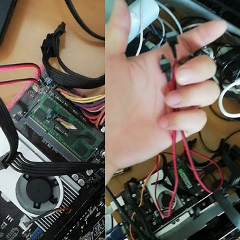 Computer Schakelaar Draad Kabel Aan/Uit Drukknop H... – Vicedeal
