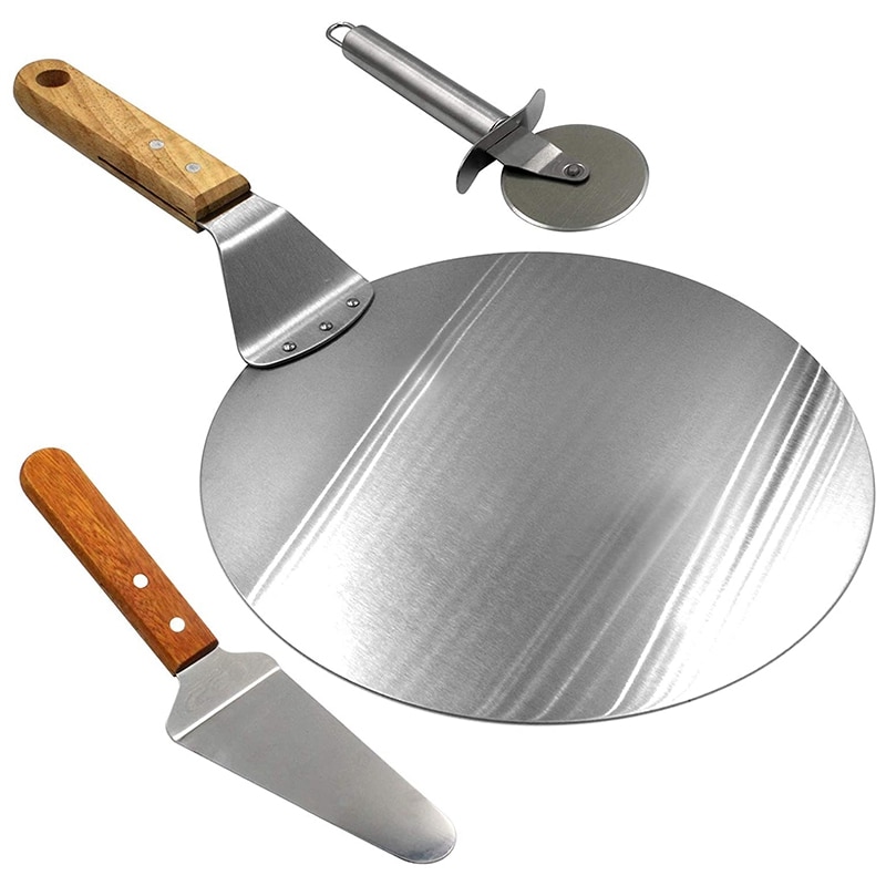 YO-Stainless Steel Pizza Peel, 10 Inch Round Metal... – Vicedeal