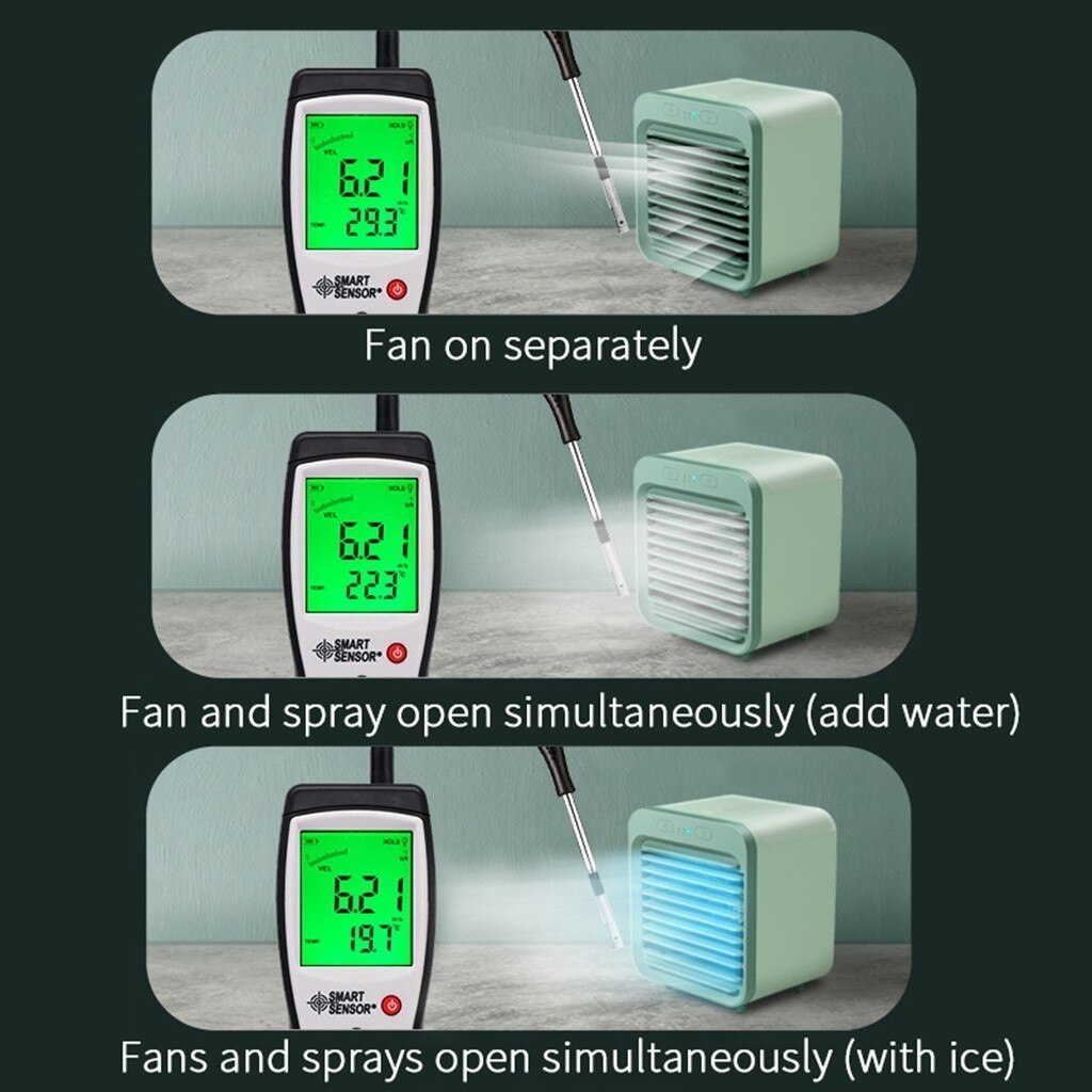 USB Mini Portable Negative Ion Air Conditioner Fan... – Grandado
