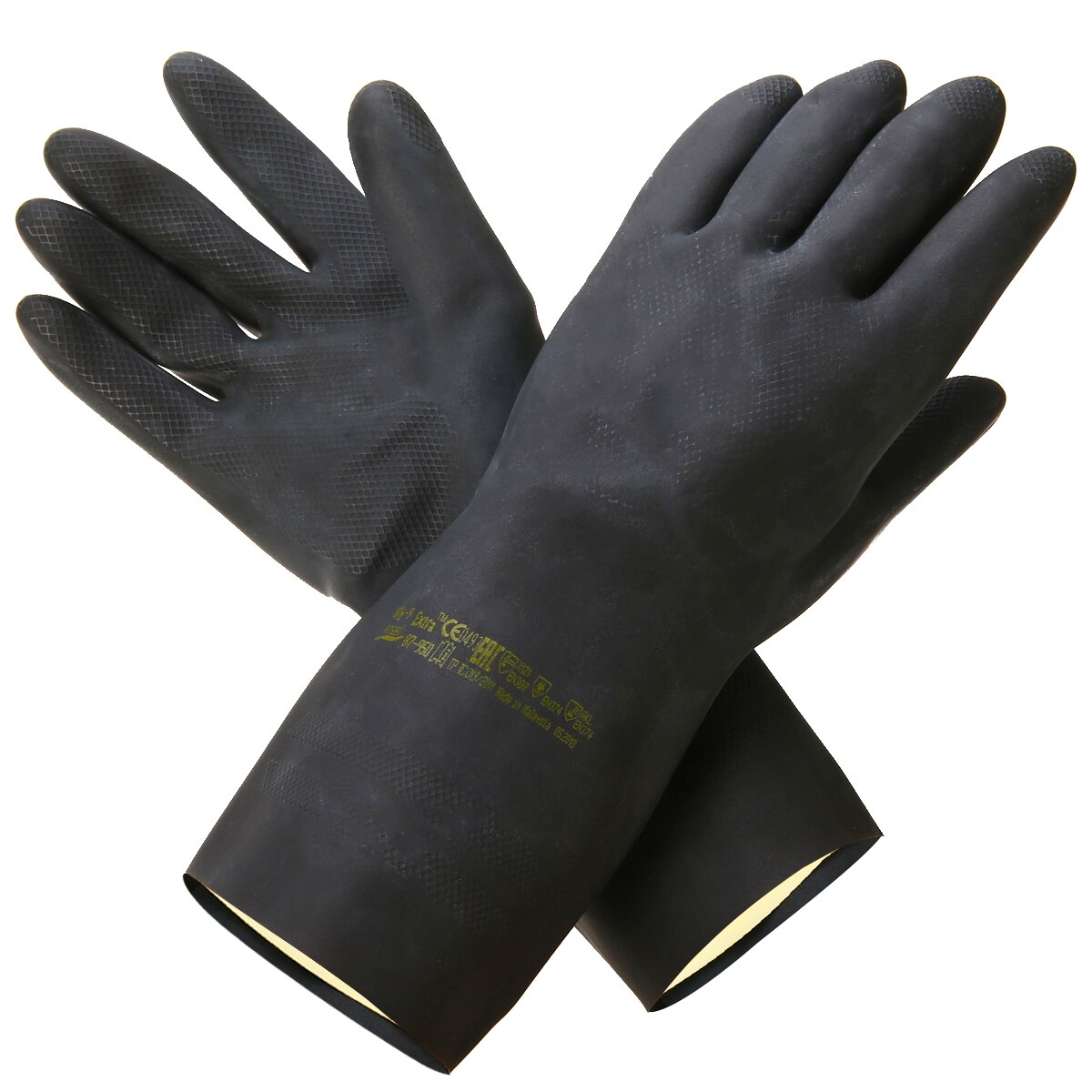 Cleaning Rubber Gloves Natural Rubber Chemical Glo... – Grandado