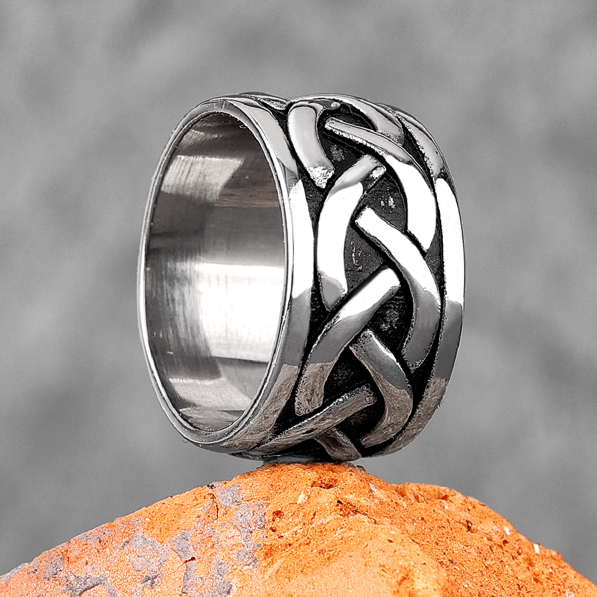 Celtic Knot Interweave Stainless Steel Mens Rings ... – Vicedeal