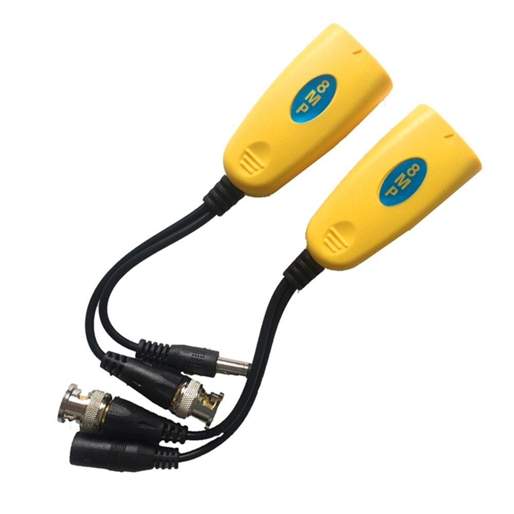 5 Pairs 8MP CCTV Video Balun Coax BNC Video Power ... – Vicedeal