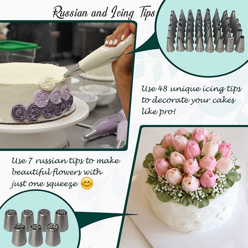 124 Pcs Kuchen Dekorieren Lieferungen Kit für Anfä... – Vicedeal