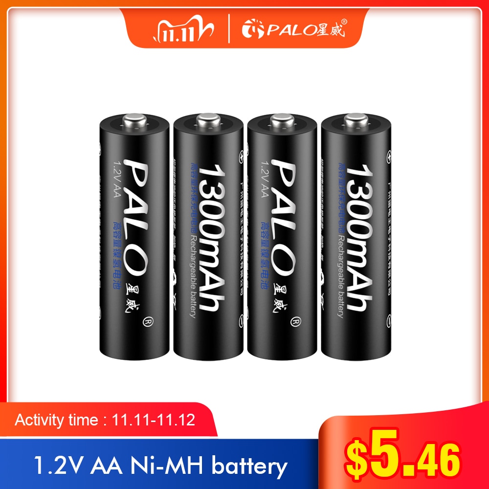 1.2V ni-mh AA rechargeable battery 1300mAh 2A ni m... – Grandado