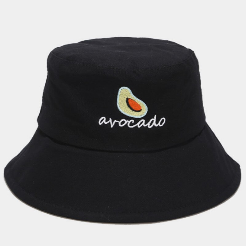 Avocado Breiter Krempe Eimer Hut Kappe Stickerei B... – Vicedeal