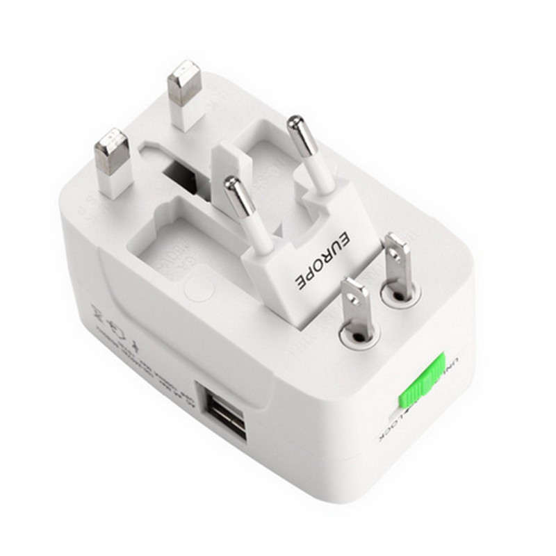 2 USB Opladen Universal Travel Adapter All-in-one ... – Vicedeal