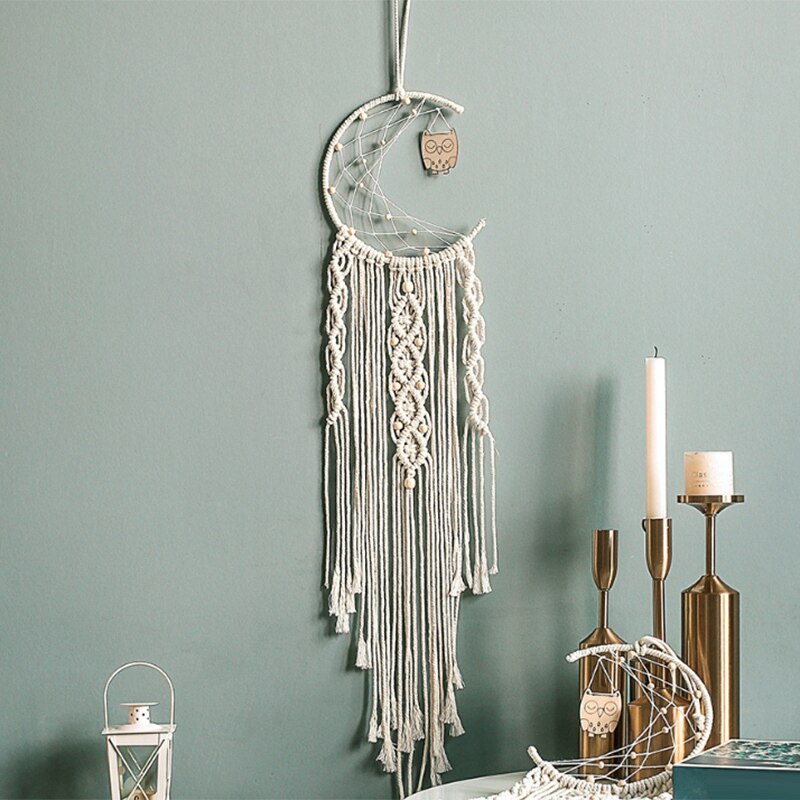 Bohemian DIY Handmade Macrame Wall Hanging Tapestr... – Grandado
