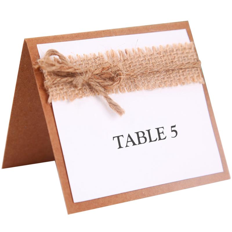 20pcs Vintage Rustic Place Cards Wedding Name Card... – Vicedeal