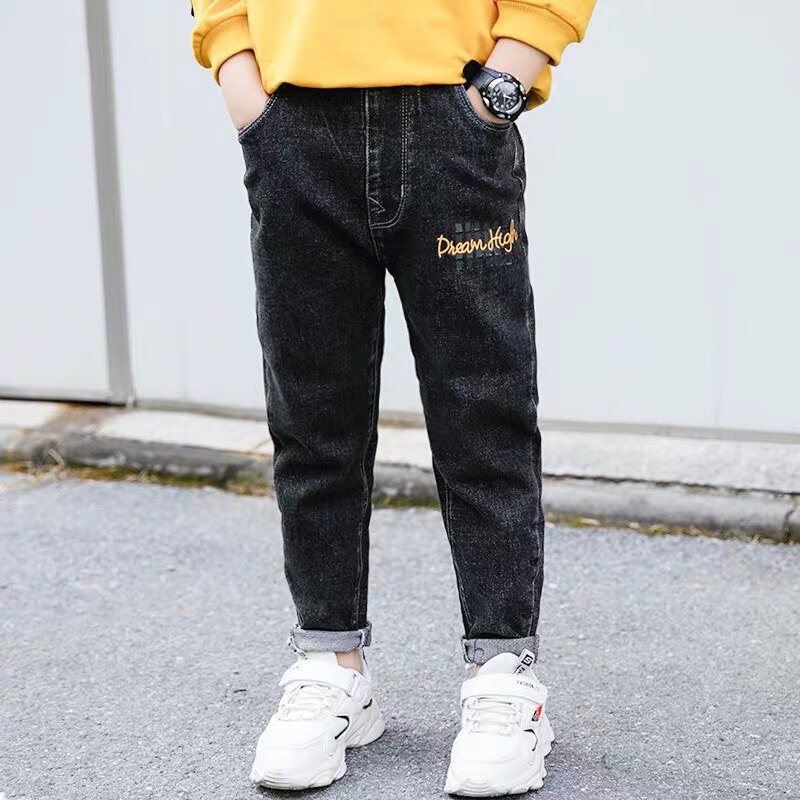 Ienens Kids Jeans Jongens Denim Broek Mode Jeans J... – Grandado