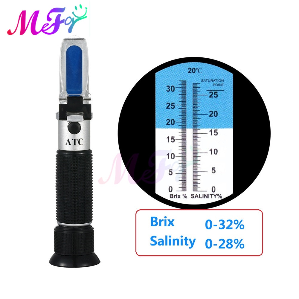 2 in 1 Refractometer 0-32% Sugar Brix Meter 0-28% ... – Vicedeal