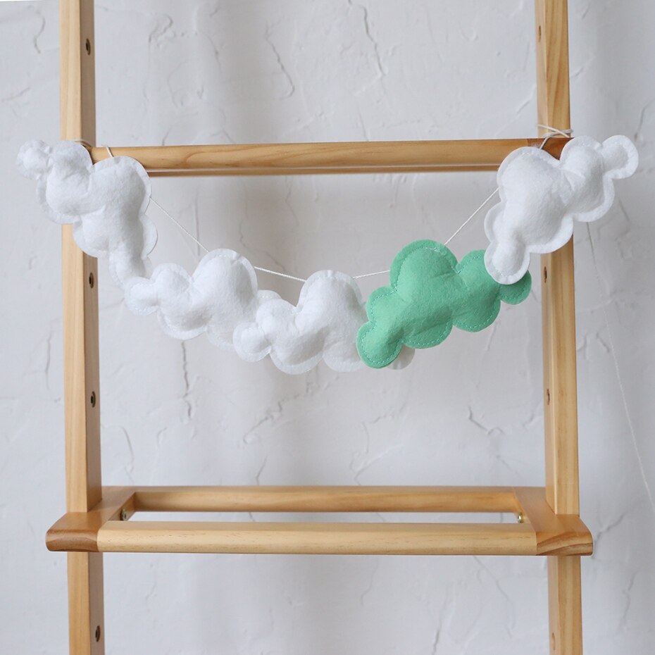 5pc(1set) Baby Nursery Colorful Cloud Baby Girl Ro... – Grandado