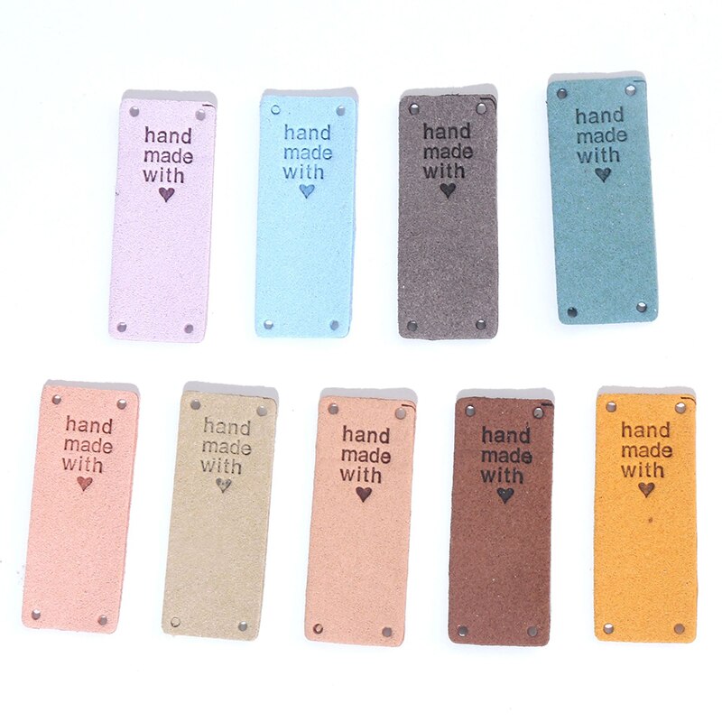10PCS Color Label Handmade Letter Half Fold Emboss... – Vicedeal
