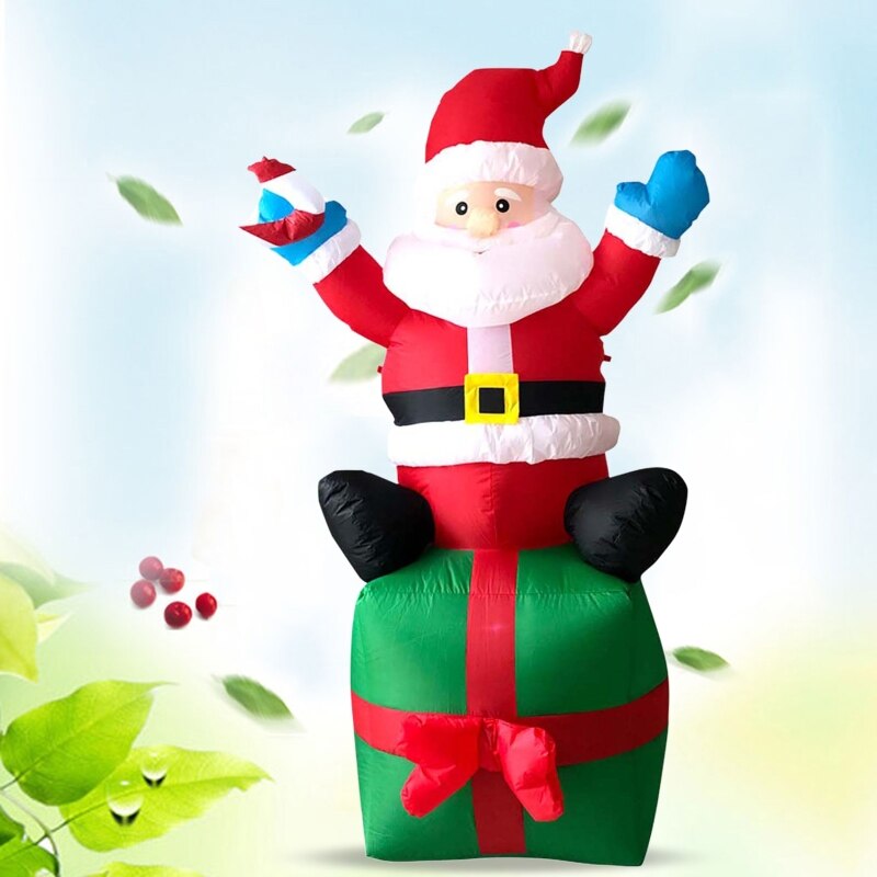 1.8m LED Air Inflatable Santa Claus Figure Blower ... – Grandado