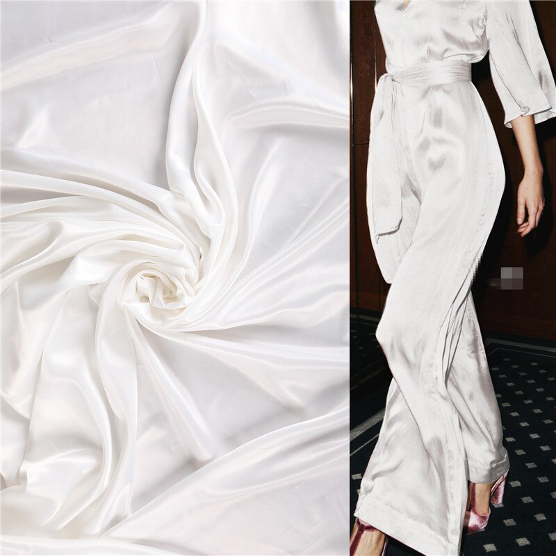 50cm*150cm/piece White satin rayon fabric fabric – Grandado