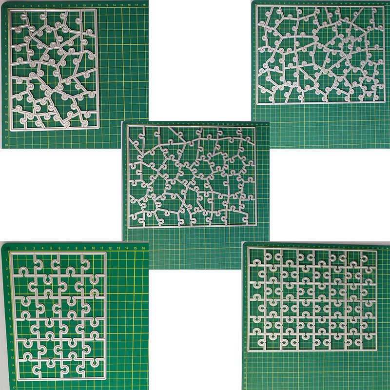 Abstract Jigsaw Rectangle Puzzle Metal Cutting Die... – Grandado