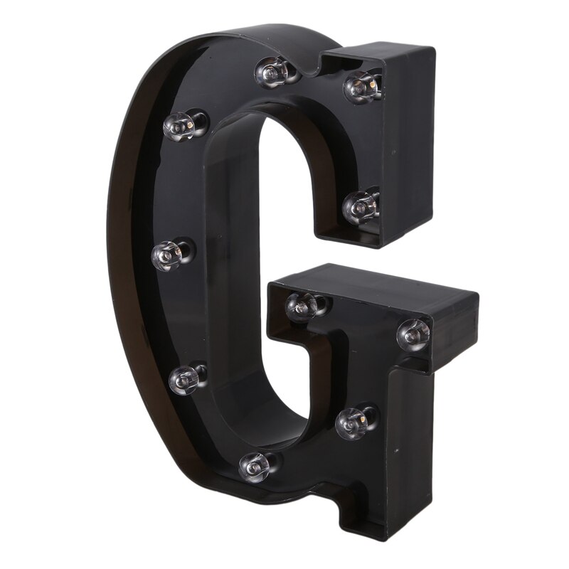 Newly Led Letters Numbers Lights Black Decorative ... – Vicedeal