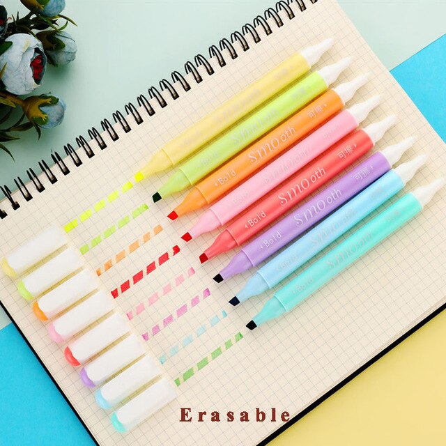 Erasable double head Highlighters Art markers High... – Grandado