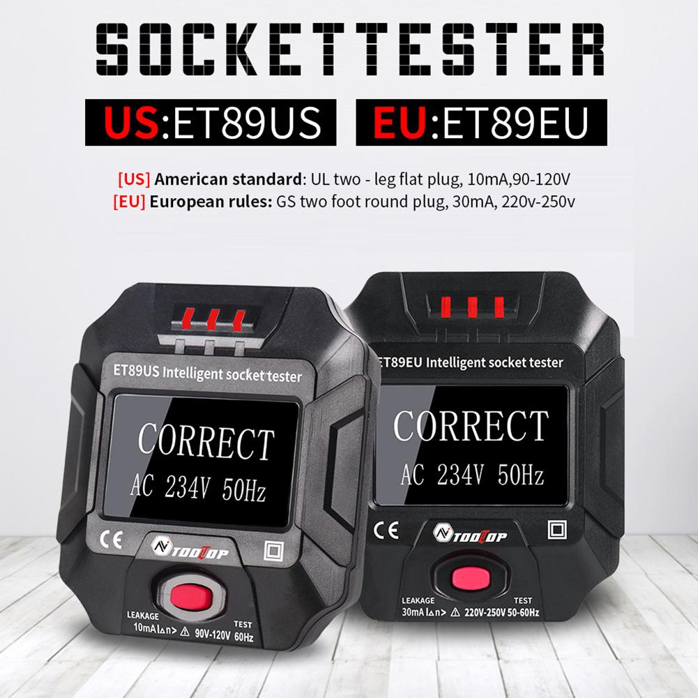 ET89EU ET89US Socket Tester Voltage Test Socket De... – Grandado