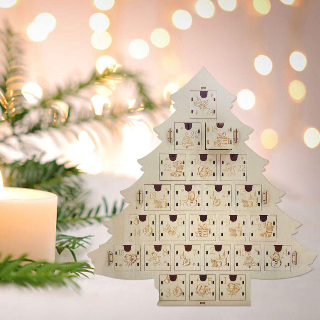 Hout Advent Kalender Kinderen Diy Seizoensgebonden... – Vicedeal