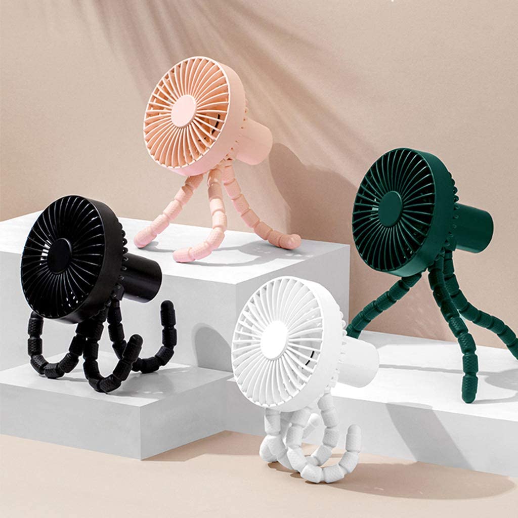 Portable Fan,3 Speed USB Rechargeable 1800MAh Batt... – Vicedeal