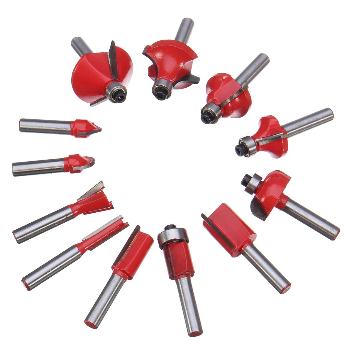 12PCS 1/4 Inch Wood Milling Cutter Shank Router Bi... – Vicedeal