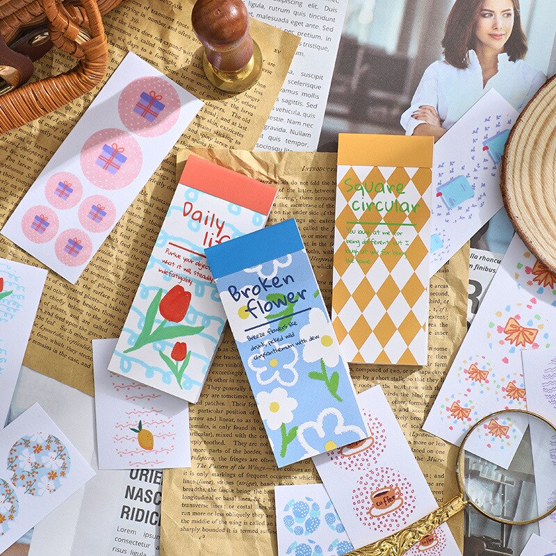 30 Sheets/Pack Kleurrijke Leuke Stickers Scrapbook... – Grandado