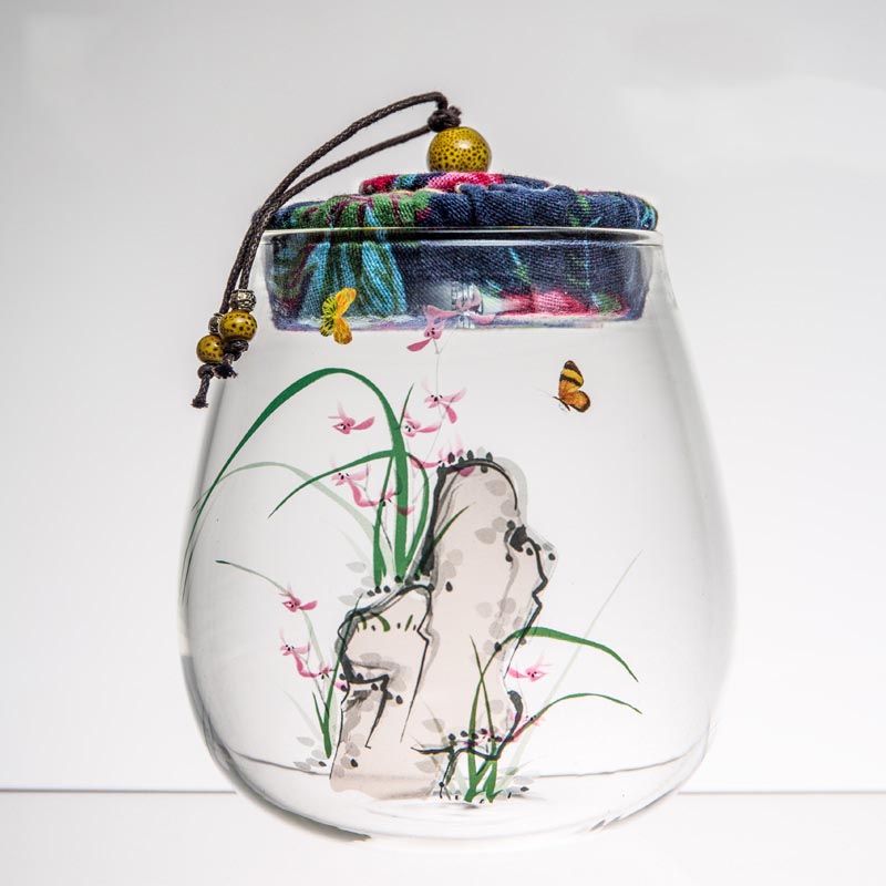 Chinese Style Hand Painted Vintage Pattern Tea Cad... – Grandado