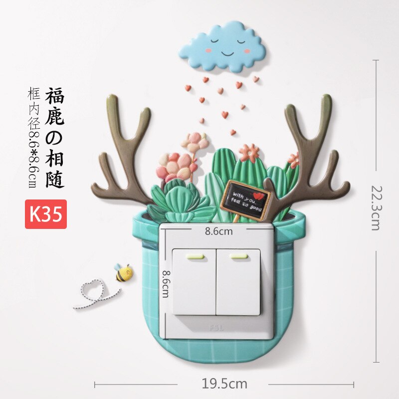 Home Decorations Wall Stickers Switch Protection S... – Vicedeal