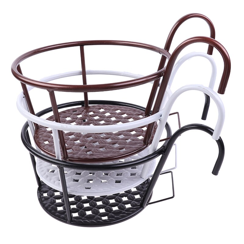 Outdoor Hanging Basket Plant Iron Racks Fence Balc... – Vicedeal