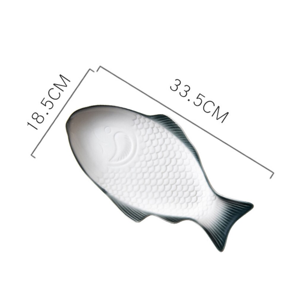 Ceramic Tableware Plate Fish Shaped Dish Snack Sto... – Vicedeal