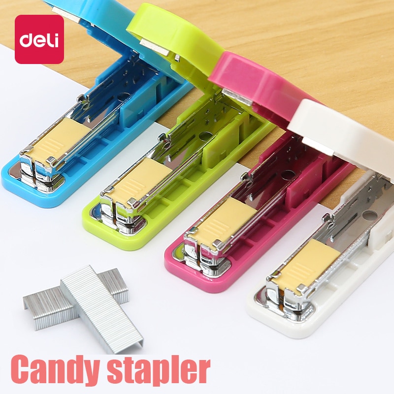 Deli Geometric manual stapler No. 10 silver Staple... – Grandado