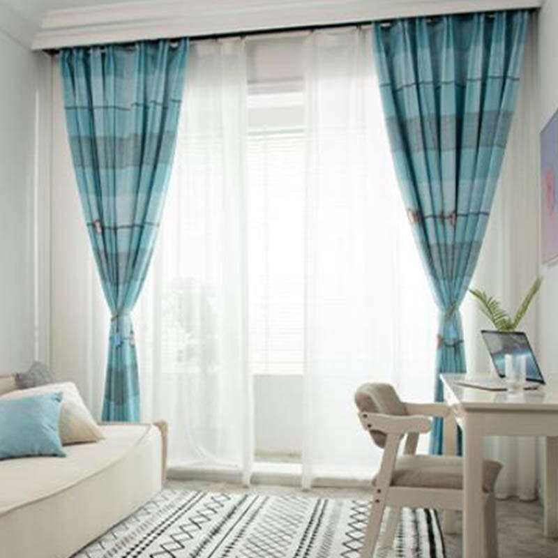 Hedgehog Matte Printed Shading Curtain Bedroom Bal... – Grandado