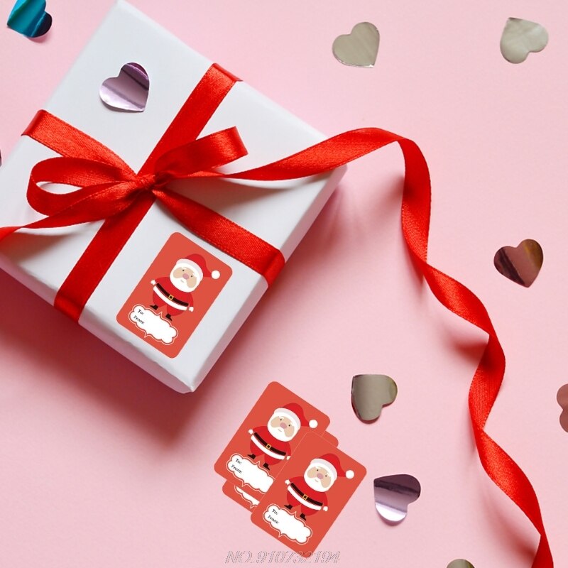 250pcs 6 Designs Adhesive Christmas Name Tags XMAS... – Grandado