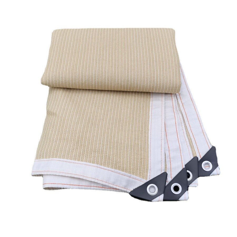 Shade 95% Beige Rectangle Sun Shade Sail Outdoor S... – Grandado