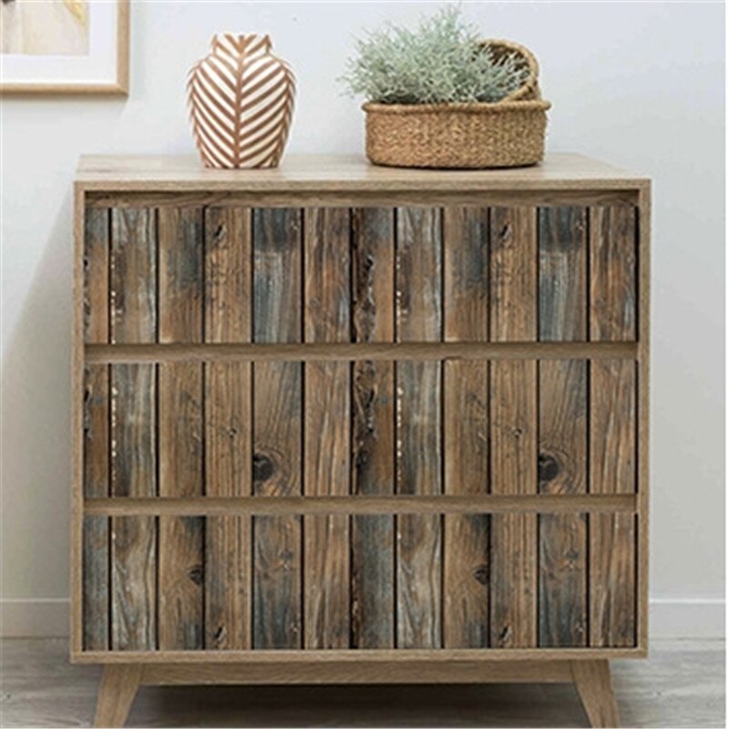retro 3Dsimulation wood board wood grain stickers ... – Grandado