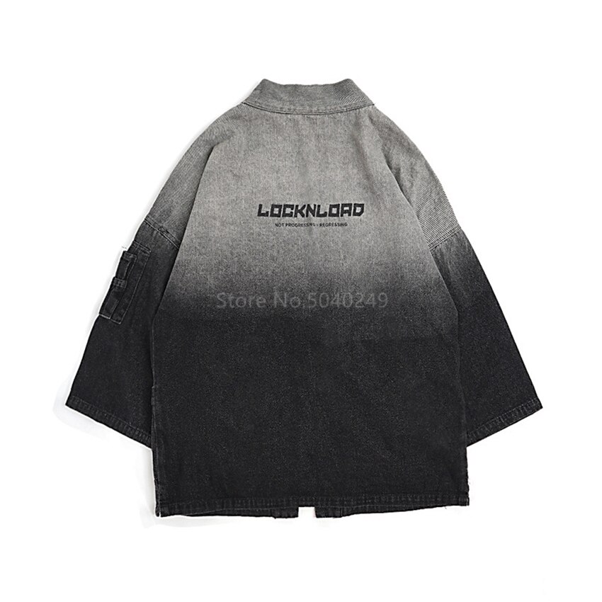 Japanese Kimono Cardigan Men Haori Embroidery Yuka... – Grandado