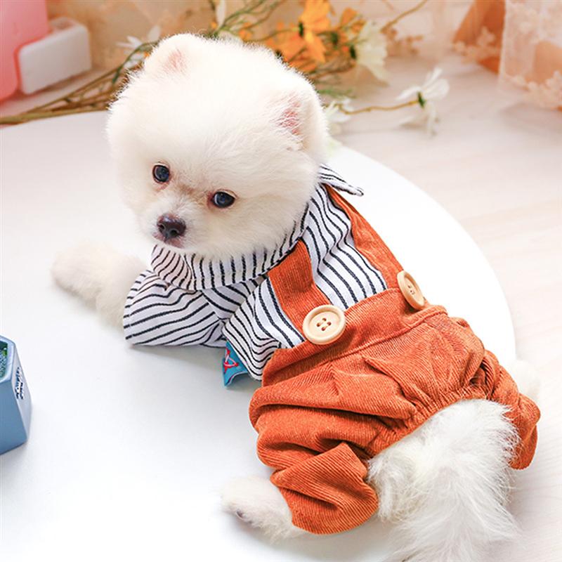Lovely Funny Striped Pet Dog Costumes Clothes Pet ... – Grandado