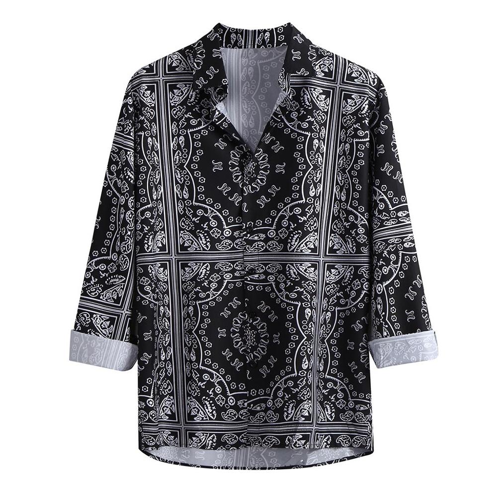 Stylish Male's Tops Mens Vintage Ethnic Printed Tu... – Grandado