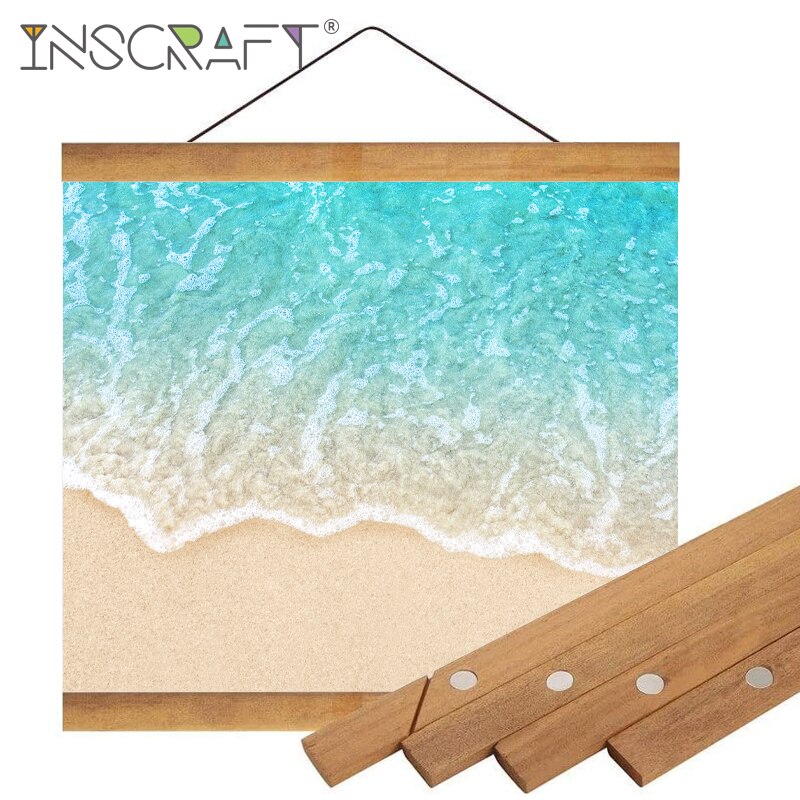 Natural Wood Poster Frame Magnetic Picture Photo H... – Vicedeal