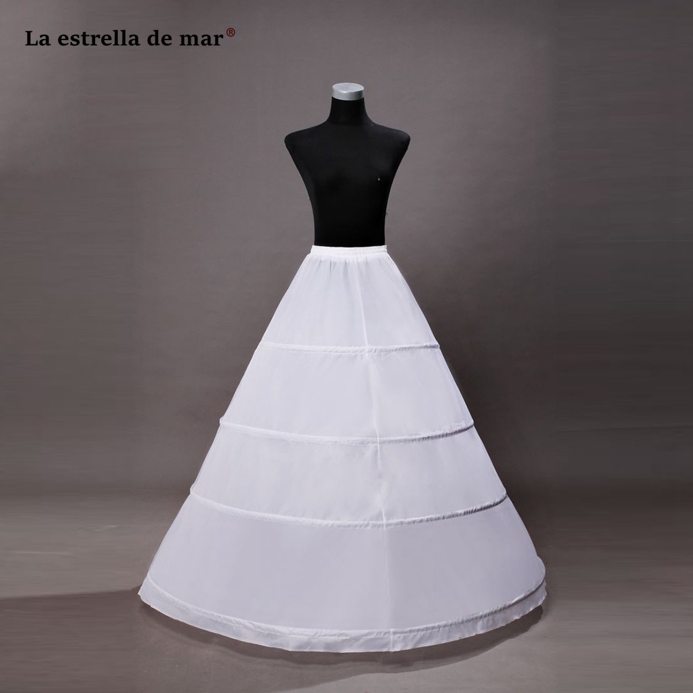 Jupon mariage white 4 Hoops petticoat underskirt l... – Grandado