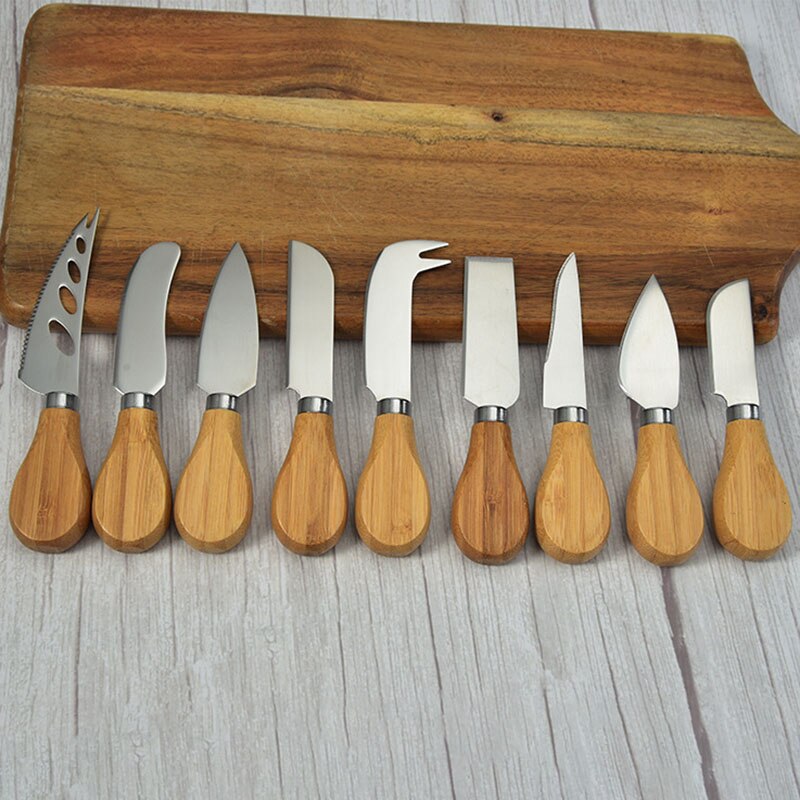 1Pcs Wood Handle Cheese Knife Stainless Steel Mult... – Grandado