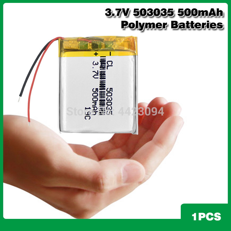 3.7V 500mAh 503035 Rechargeable Lithium Li-ion Li-... – Grandado